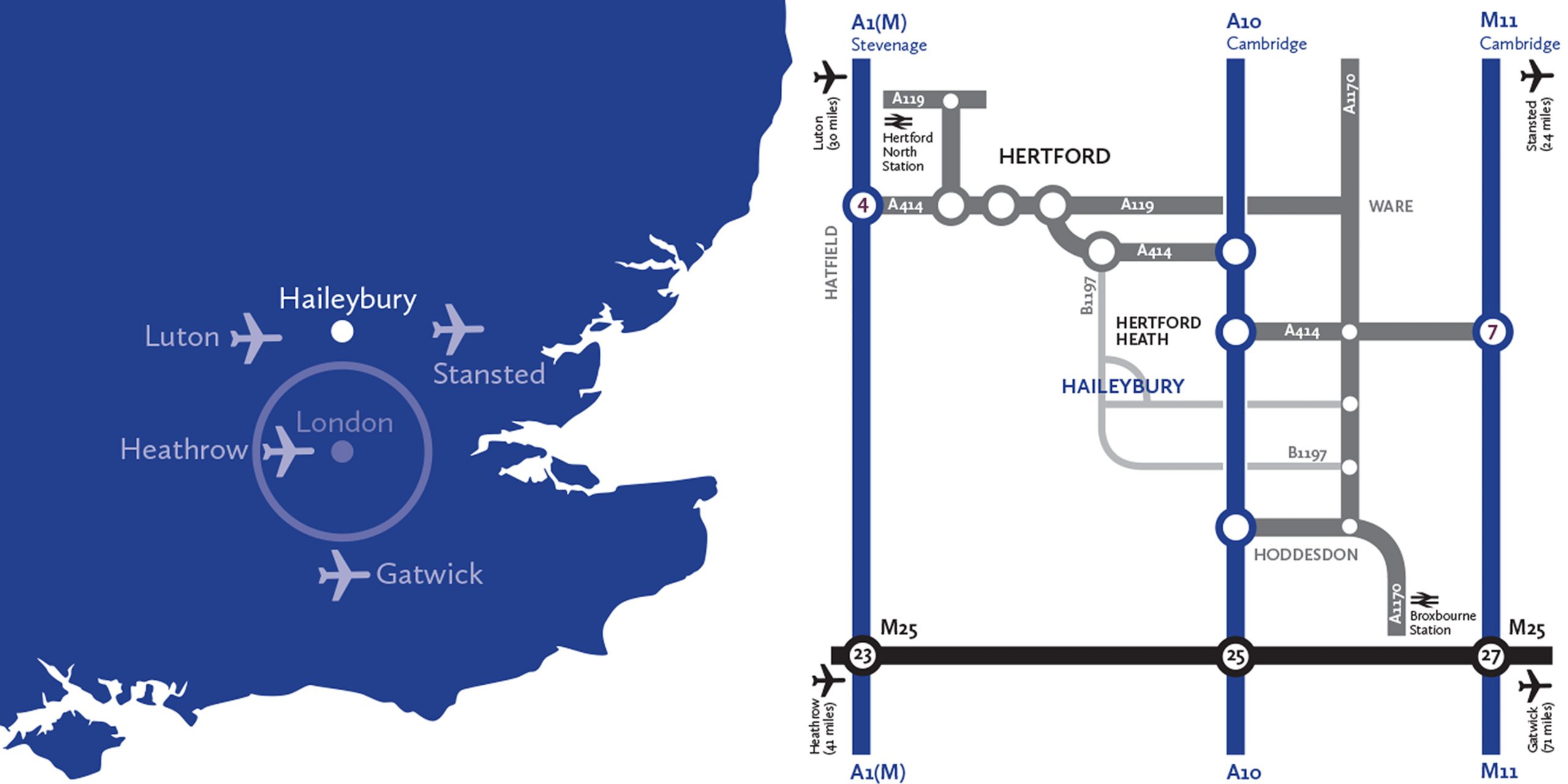 How to find us - Haileybury